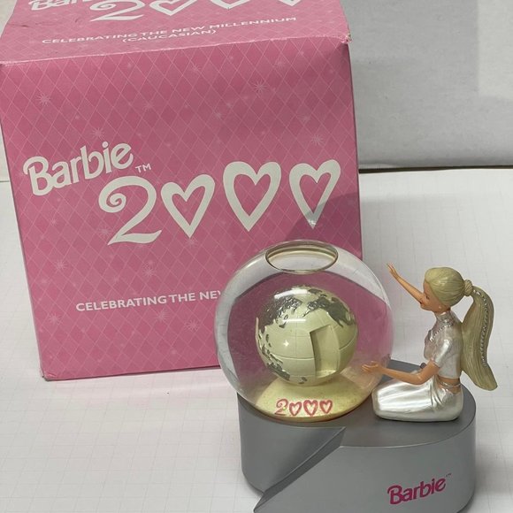 Barbie | Toys | Barbie Celebrating The New Millenium 200 Snow Globe 6 ...